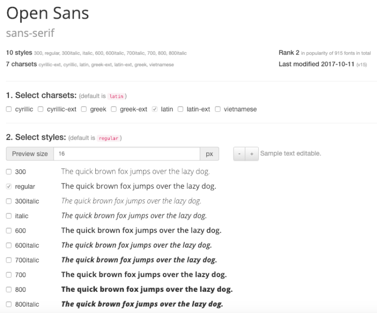 Adding Local Fonts - Documentation